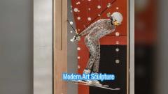 Metal Wall Sculpture Modern Art Dynamic Design