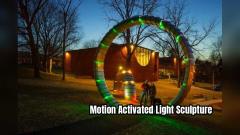 Interactive LED Circle Public Art Sculpture
