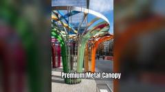 Premium Metal Canopy Architecture Garden Mall City