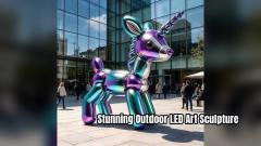 Modern Spiral LED Sculpture for Luxury Landscape Lighting