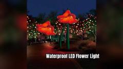 Waterproof LED Flower Sculpture Light