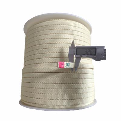 China Flat Woven Kevlar Tape used in glass tempering furnaces 12*3mm size can be customized for sale