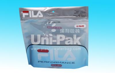 China Recycled Stand Up Zipper Packaging Bag For Garment , Travel Garment Bags for sale