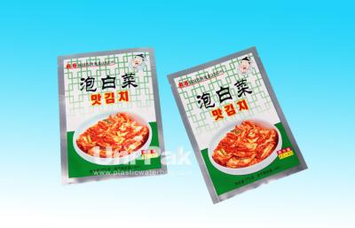 China Aseptic Customized Three Side Seal Environmental Friendly Snack Food Packaging Bags for sale