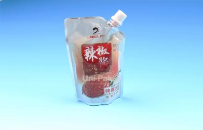 China Laminated Stand Up Spout Sterile Opaque Aluminum Foil Retort Snack Food Packaging Bags for sale