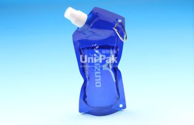 China Custom Plastic Water Bag With Spout , 450ml Promotional Stand Up Pouch for sale