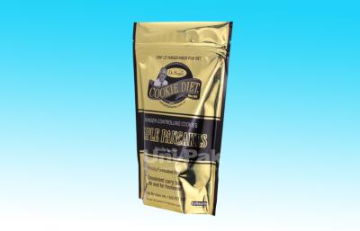 China 8 Sides Seal Brown Kraft Paper Bag/ Stand Up Snack Food Packaging Bag for sale