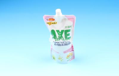 China Customized Priting Plastic Water Bag Liquid Stand Up Pouch With Laundry Detergent for sale
