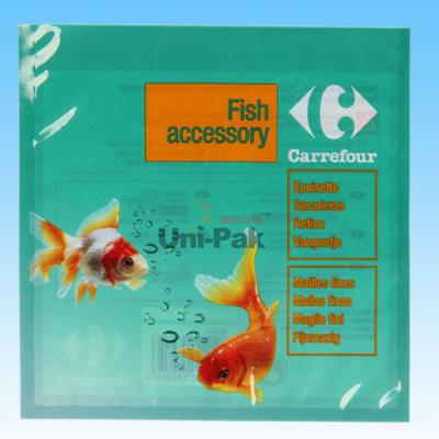 China Custom Food Grade Fish Food Bag Reusable Zip Lock Packaging Bag BPA Free for sale
