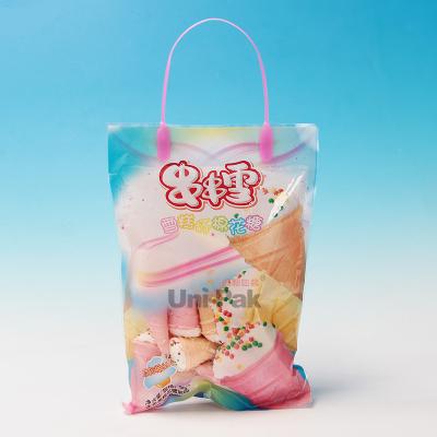 China Eco-Friendly Snack Food Packaging Bags With Hang Hole for sale