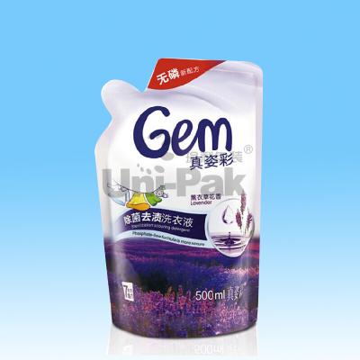 China Aluminum Foil Bags For Shampoo Easy Carrirer With Spout Colorful for sale