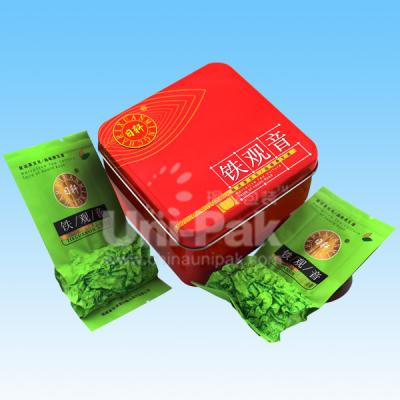 China custom printed moisture resistant vacuum tea packaging bag aluminum foil for sale