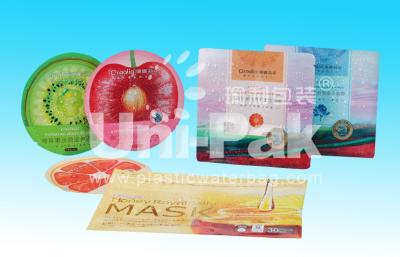China Yellow Aluminum Foil Bags , Cycle Plastic Fruit Facial Mask Bag for sale