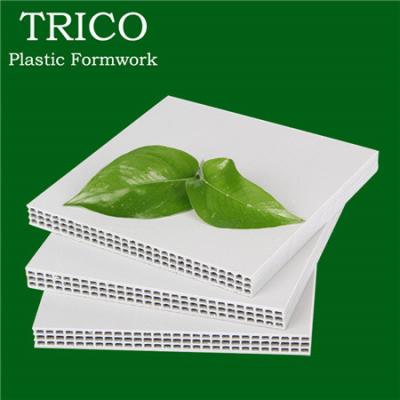 China 15mm 18mm plastic building formwork for concrete for sale