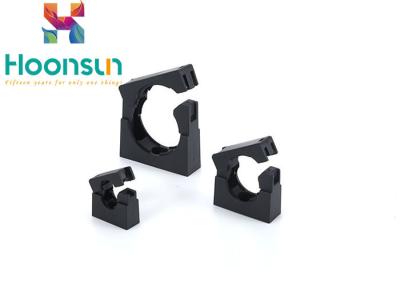 China Black Color Electrical Flexible Conduit Clamps Nylon Corrugated Conduit Cable Clamp for sale