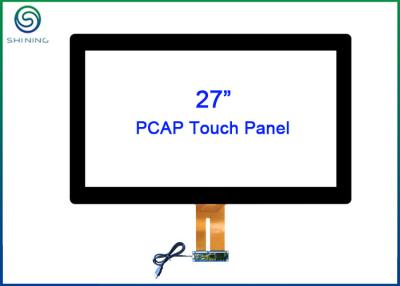 China Painel de toque capacitivo de 27 polegadas com tecnologia de ITO G + estrutura de G para exposições do toque à venda