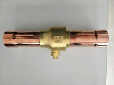 Cina -10 ̊C a 100 ̊C Valvola a sfera saldata refrigerata in ottone polacco PTFE in vendita