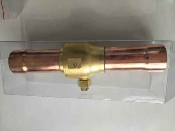 Quality Polished 1/4 Refrigeration Ball Valve For Cooling Brass Valve Straight Through Type for sale