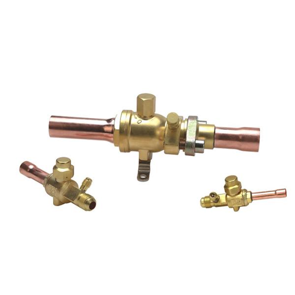 Quality Central AC Butterfly Refrigeration Ball Valves 6.3 Hydraulic Pressure For CFC HCFC HFC for sale