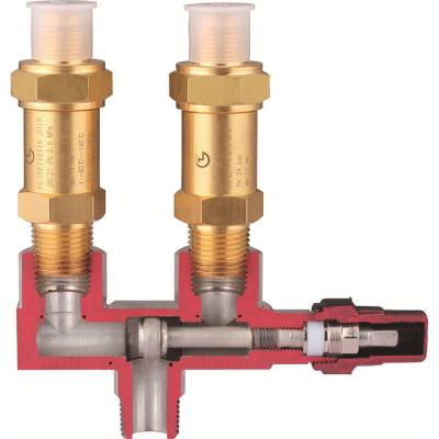China CFC HCFC HFC Pressure Release Condenser Safety Valve / Safety Release Valve for sale