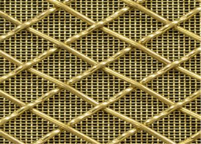 China No Magnetic Brass Wire Mesh , Copper Expanded Metal Mesh For Screen Printing for sale