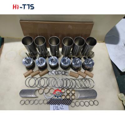 중국 DE12 발굴기 엔진 부품 이름 실린더 라인러 키트 라인러 피스톤 링 밸브 부시 팩 판매용