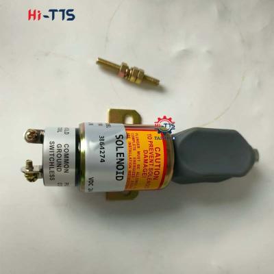 China Hi-TTS New 24V Fuel Shutdown Solenoid Valve 3864274 for NT855 KTA19 KTA38 K50 Diesel Engine Construction Machinery for sale