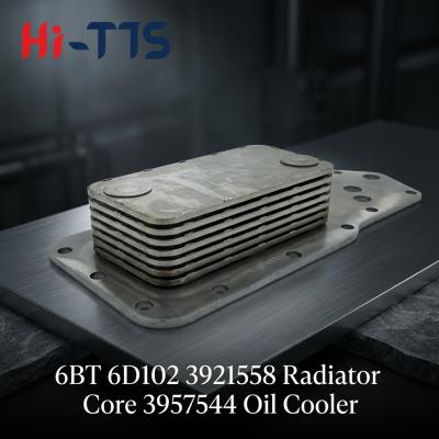 China High Quality Engine Parts 3921558 3957544 Oil Cooler for 6BT 6D102 Machinery Engine Spare Parts for sale