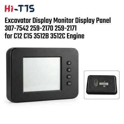 China Excavator Display Monitor Display Panel for C12 C15 3512B 3512C Engine 307-7542 259-2170 259-2171 for sale
