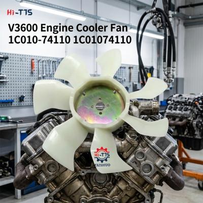 China Cooling Fan Blade 7 Blades 4 Holes OE 1C010-74110 1C01074110 For V3600 V3800 Diesel Engine Replacement Parts for sale