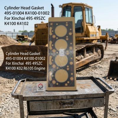 China Xinchai 495 Diesel Engine Cylinder Head Gasket OE 495-01004 K4100-01002 for Generator Set Power Unit K4100 K4102 R6105 for sale