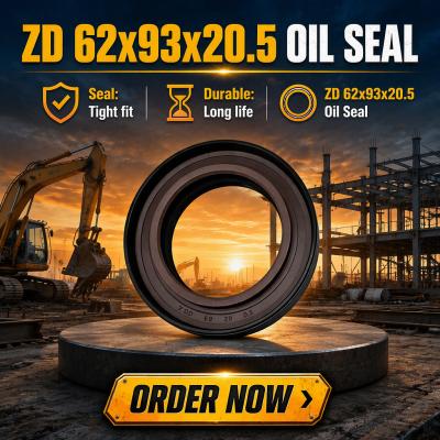 China ZD62×93×20.5 FKM Double Spring Rectangular Combined Skeleton Oil Seal Hydraulic System Anti-Leakage Shaft Seal For Mini Loader Gearbox for sale
