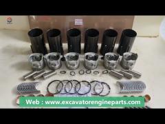 6D34 Excavator Engine Cylinder Liner kit