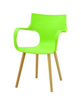 China leisure life colorful plastic armrest plastic chair for sale