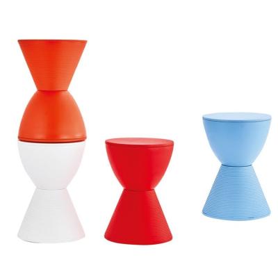 China modern style colorful round plastic stool for sale