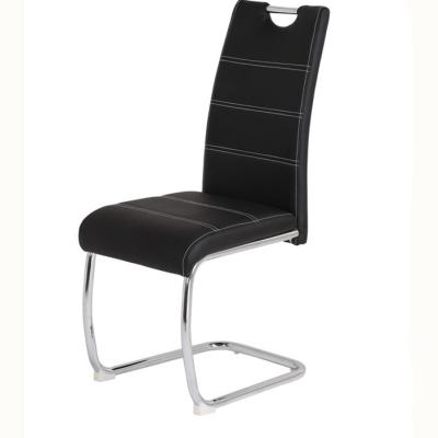 China classical popular black dining chair leather for sale