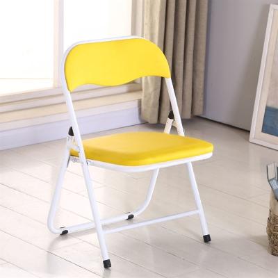 China steel leather fabric kids folding chair for sale