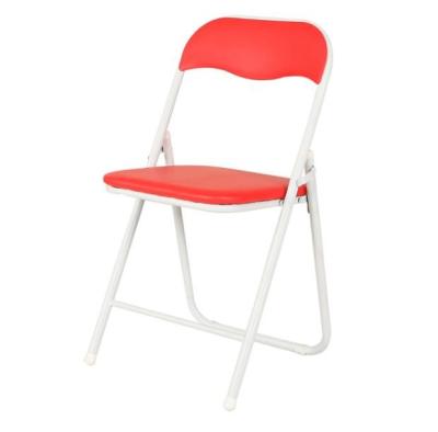 China Office Star Folding Chair with Metal Seat and Back folding metal chair for sale