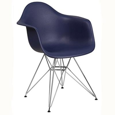 China Mid-Century Modern Contour Design Accent Dining Chair in Plastic Finish for sale
