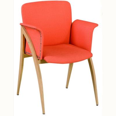 China metal armrest colorful sofa chair leather arm chair for sale