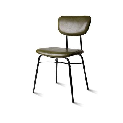 China popular dining chair coffee bistro pu steel chairs for sale
