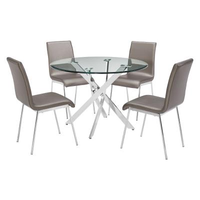 China 5 Piece Dining Set, Chrome for sale