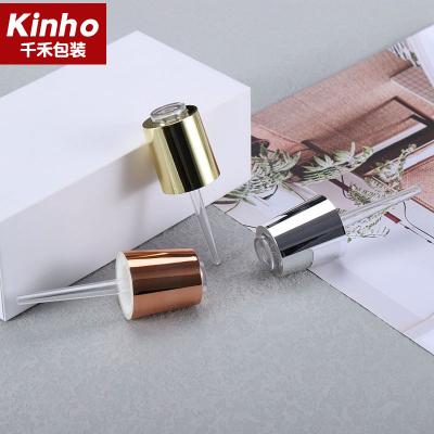 Cina Tappo contagocce per olio essenziale in oro rosa Flacone conico subuliforme Bottiglia di vetro per siero 20mm Plastica cosmetica ABS Rivestimento UV in vendita