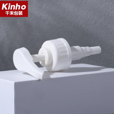 Cina 3,5-4 ml avvitare giù blocco pompa per lozione cosmetica grande uscita dispenser di sapone liquido 28/410 33/410 in vendita