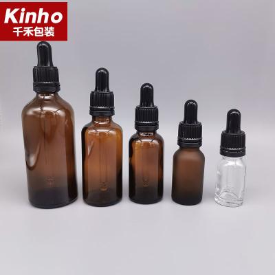Cina Tappo contagocce per olio essenziale con chiusura CRC 5ml 10ml 15ml 20ml 30ml 50ml 100ml Flacone in vetro contagocce Ambra trasparente in vendita