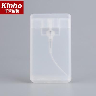 Cina Spray disinfettante per le mani a forma di carta di credito tascabile da 20 ml con cappuccio in vendita