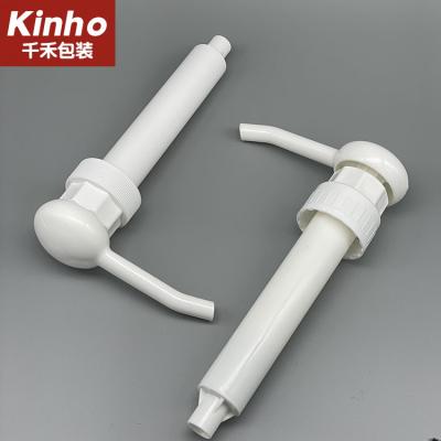China Durable plastic 38/410 38/400 30CC Gallon Pump dispenser Screw Down Lock bottle syrup pump universal with large output for sale