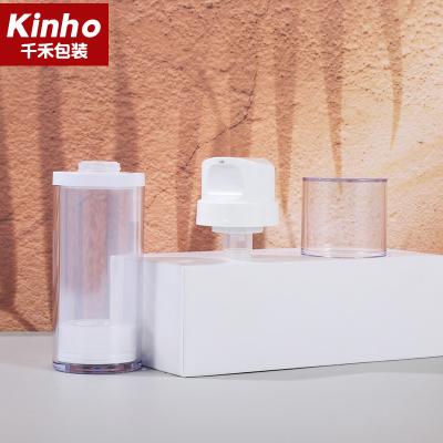 Cina Bottiglia airless cosmetica a doppia parete 50-120 ml Acrilico rotondo per siero crema viso corpo in vendita