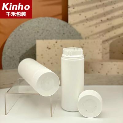 Cina bottiglie vuote della polvere di bambino 200ml con il setaccio Cap 100 grammi intorno alla bottiglia della polvere di bambino del talco dell'HDPE di forma per cura del corpo in vendita