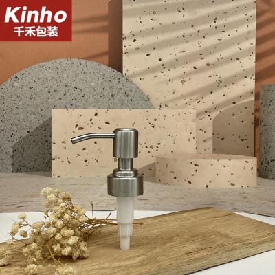Cina Customized Empty Bathroom Soap Pump Polished Cosmetic Metal Soap Lotion Bottle Pump in vendita